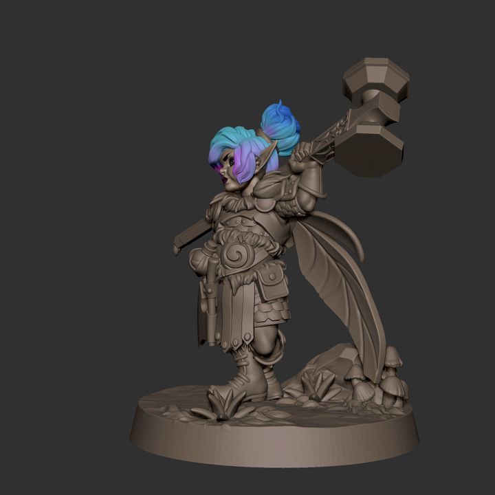3D Printable Pixie Warrior by Bite the Bullet
